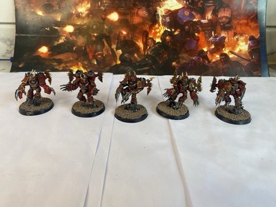 Chaos Space Marine Chaos Raptors x 5 Painted Warhammer 40k Games ...