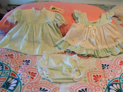 Beautiful Vintage BRYAN DRESS SET including Pinafore Panties Light ...