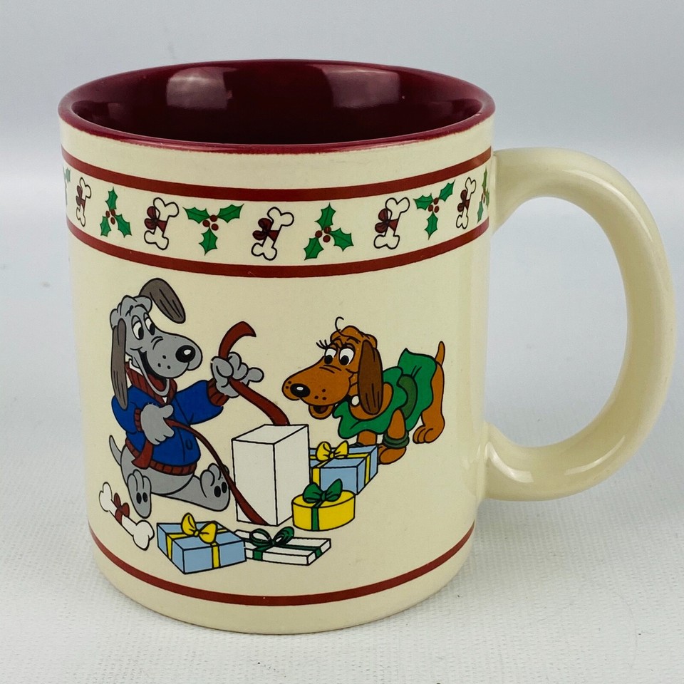 Vintage Pound Puppies Mug 1987 Tonka Christmas Gifts Cartoon Cooler ...