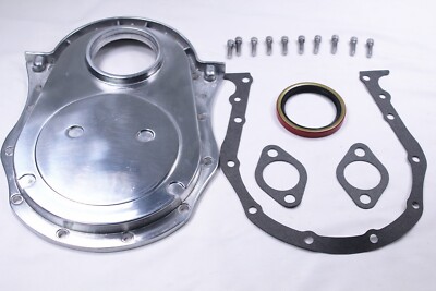 BBC Big Block Chevy 396-454 Polish Aluminum Timing Chain Cover 427 402 ...
