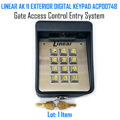 Linear Exterior Digital Keypad - AK-11 for sale online | eBay