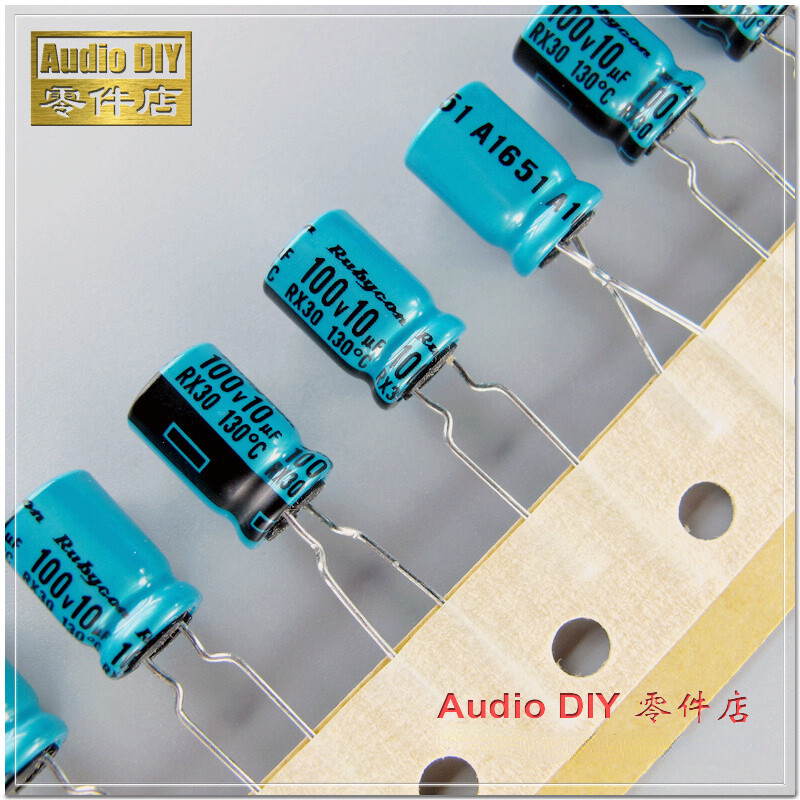 Rubycon RX30 series 10uF/100V10uF High Temperature 130℃ Audio Capacitor ...