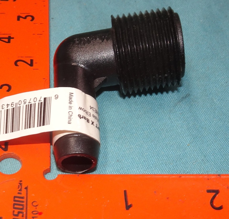 35 Apollo AIME34, 1/2" Barb x 3/4" MPT Thread Riser Flex Elbow Pipe ...