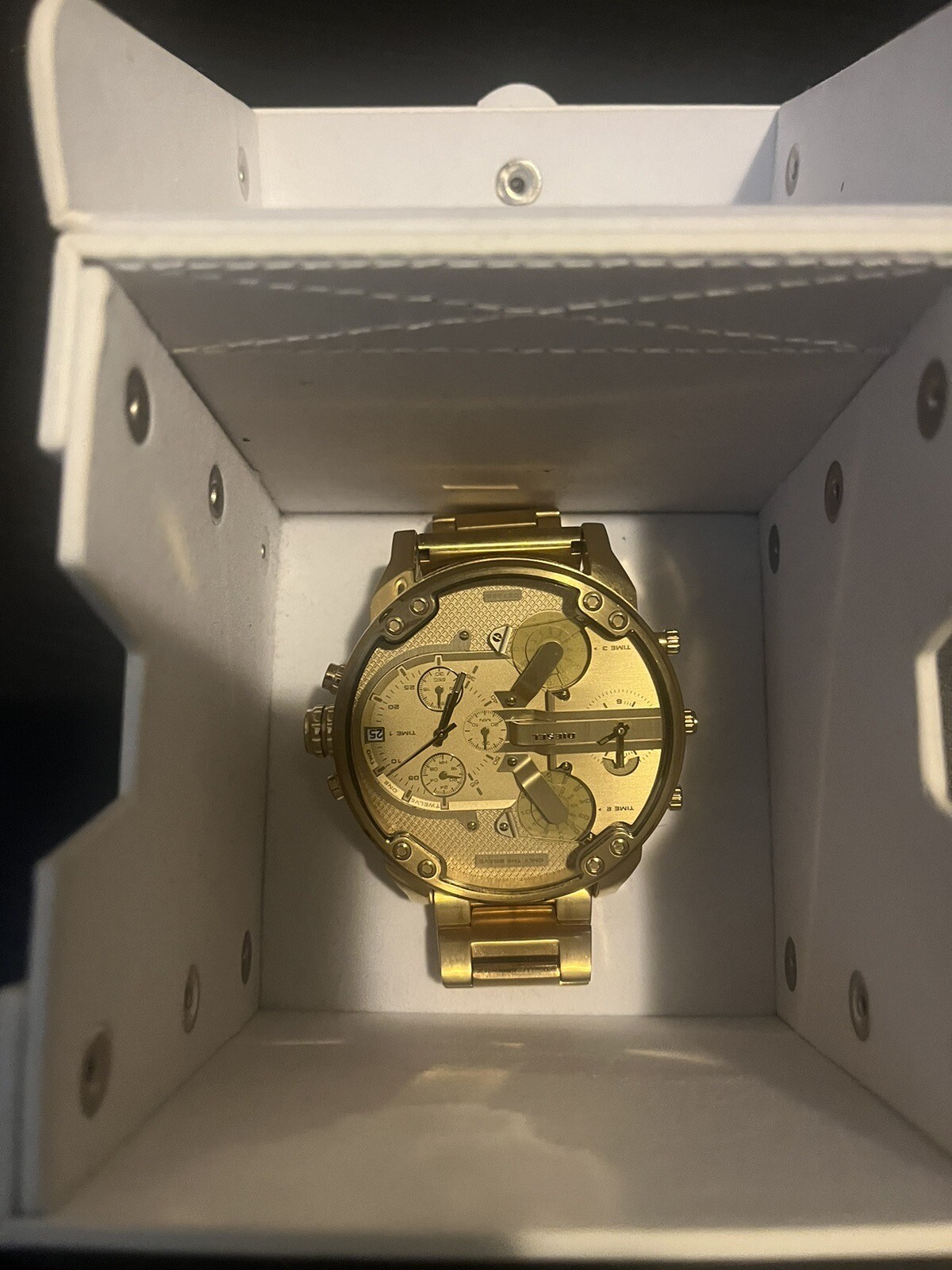 Diesel DZ7399 Mr. Daddy 2.0 Men's Wristwatch - Gold 698615121557 | eBay