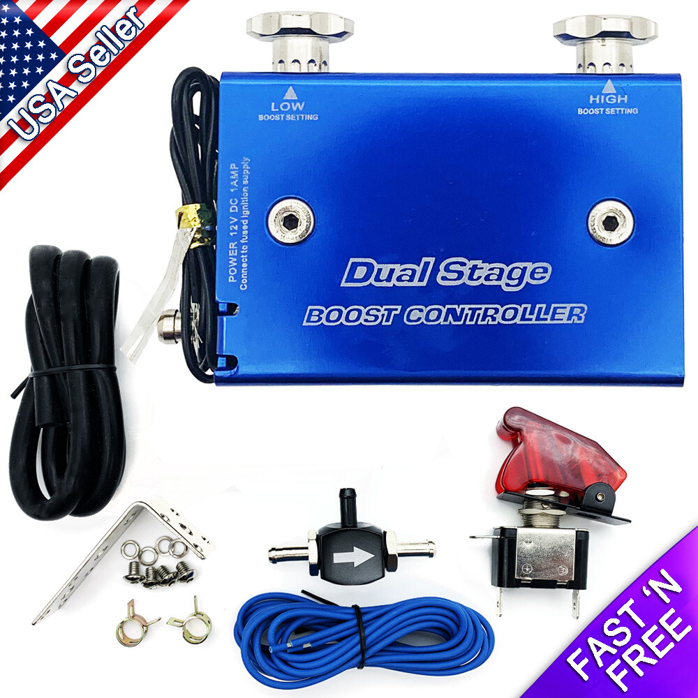 Dual Stage Electronic Boost Controller EBC MBC Kit w/Switch 0-30 PSI | eBay