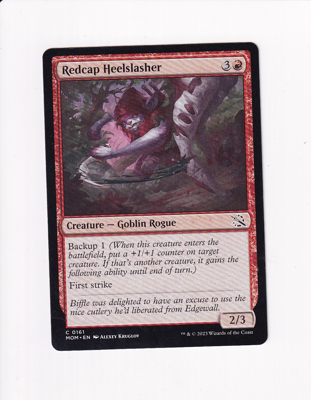2023 MTG MAGIC THE GATHERING MARCH OF THE MACHINE REDCAP HEELSLASHER | eBay
