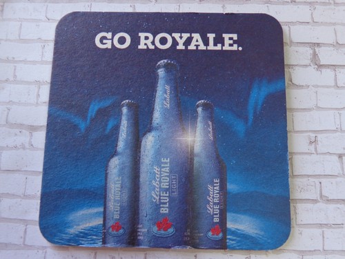 Beer COASTER ~ ~ LABATT Brewing Blue Royale Light Canadian Style Lager ...