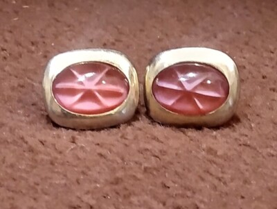 Vintage Starburst Glass/Stone Settings Gold tone Anson Cufflinks | eBay