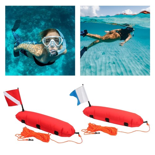 Buoy Float for Scuba Diving Diving, Swimming Dive Flag and Rope | eBay