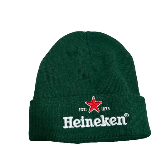 Heineken Winter Hat Beanie Small Star Green Embroidered | eBay