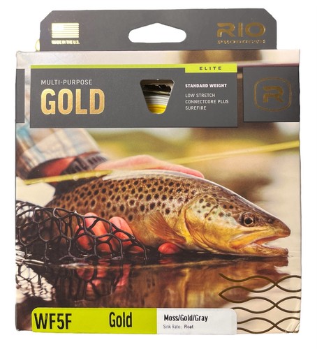 Rio Gold Elite Floating Weight Forward Fly Line #5, WF5F, Moss Gold ...