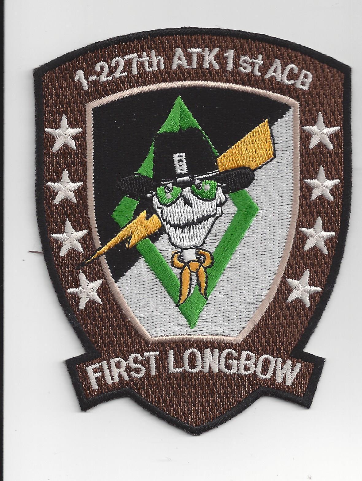 PATCH US ARMY 1-227 ATK 1ST ACB FIRST LONGBOW HELECOPTER | eBay