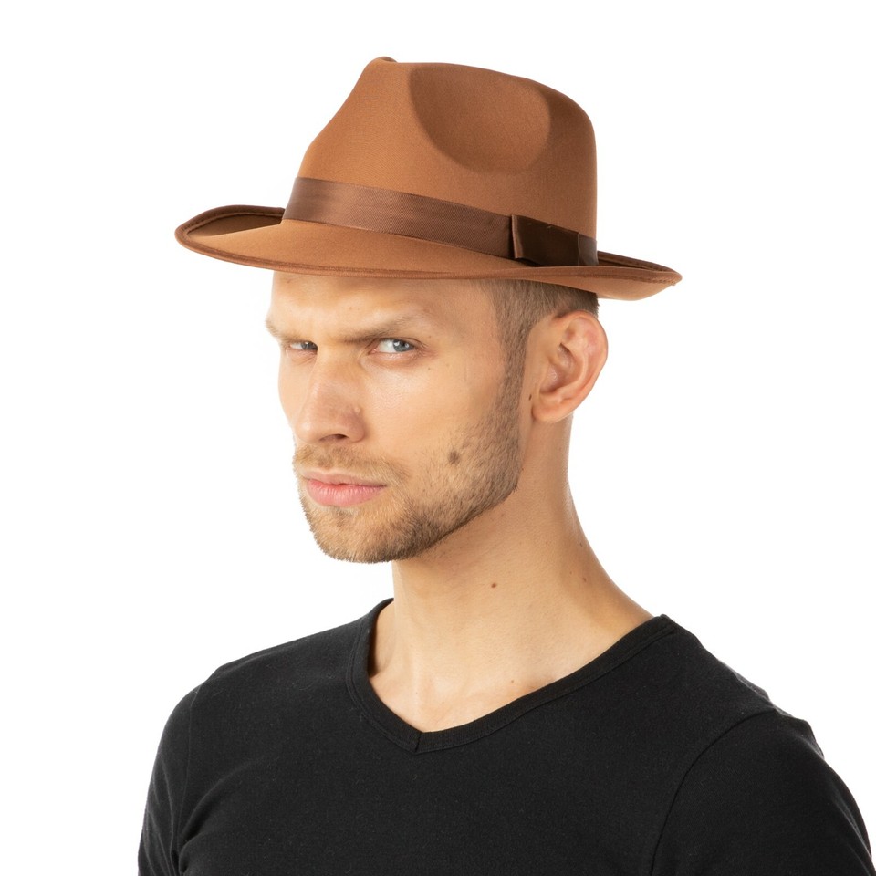 FANCY DRESS HATS COWBOY PIRATE POLICE GANGSTER TOP HAT BOWLER ...