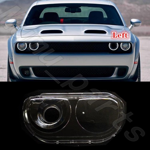 Left Headlight Lens Housing +Glue For Dodge Challenger SRT Hellcat 2008 ...