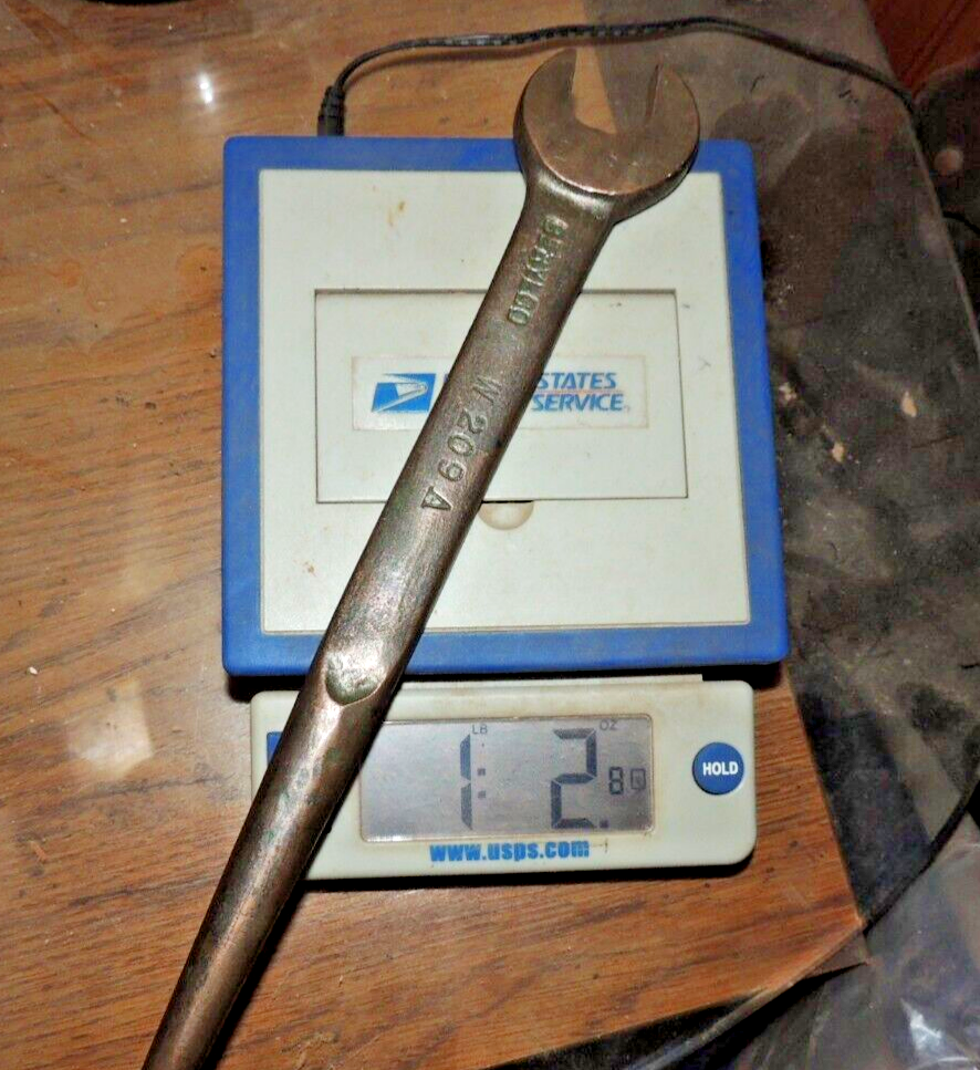 VINTAGE 14-1/2" BERYLCO 7/8" SAE, 1/2"USS SIZING Iron Workers Spud ...