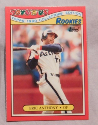 1990 TOYS R US Rookies Eric Anthony Astros Baseball Card | eBay