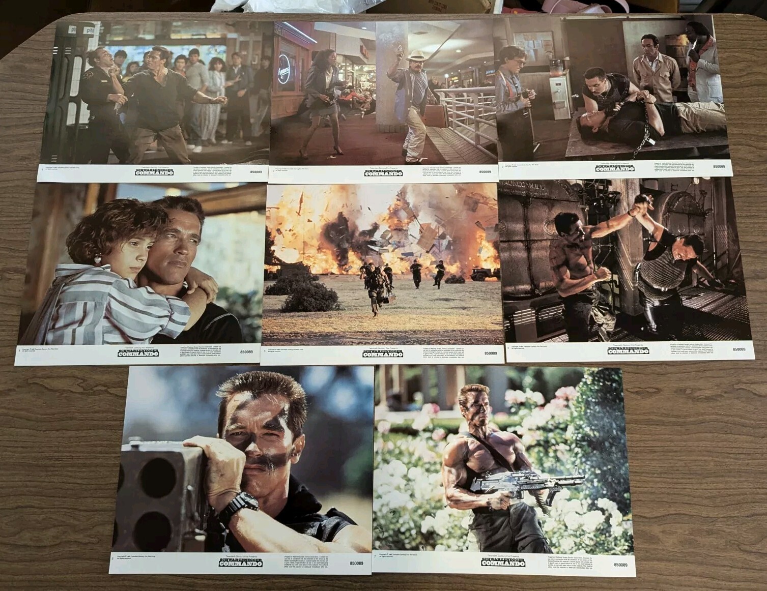 Original 1985 Commando Movie Theater Lobby Card 11x14 Arnold ...