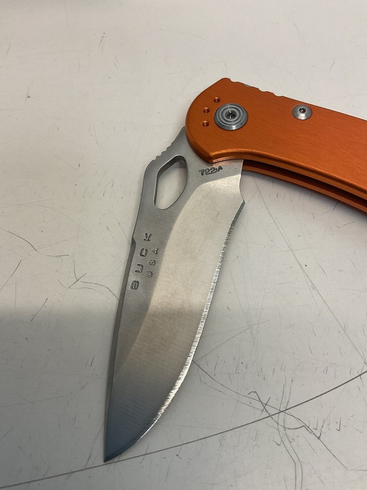 Buck USA Spitfire 722 Folding Pocket Knife In Orange | eBay
