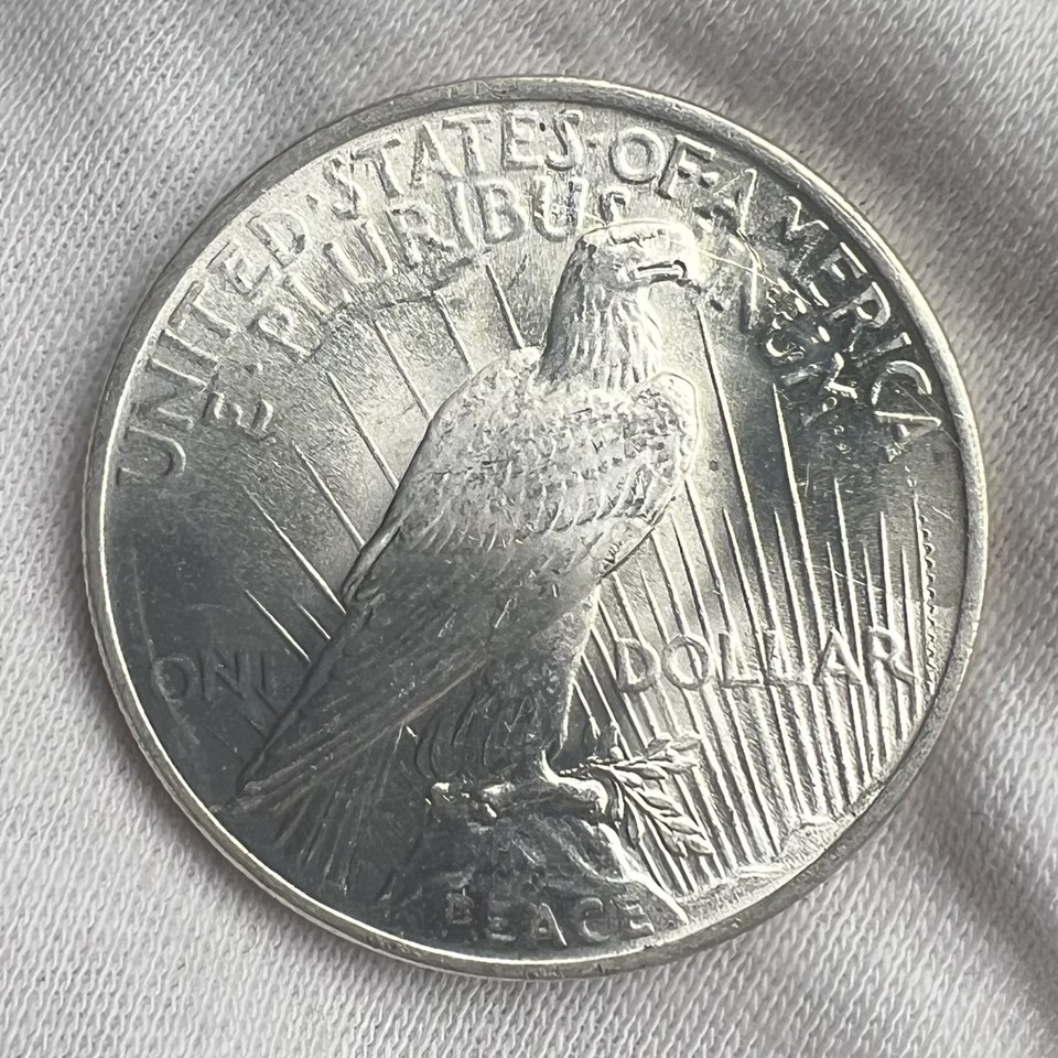 1924-P $1 Peace Dollar 90% Silver Philadelphia US Coin ~ Luster! | eBay