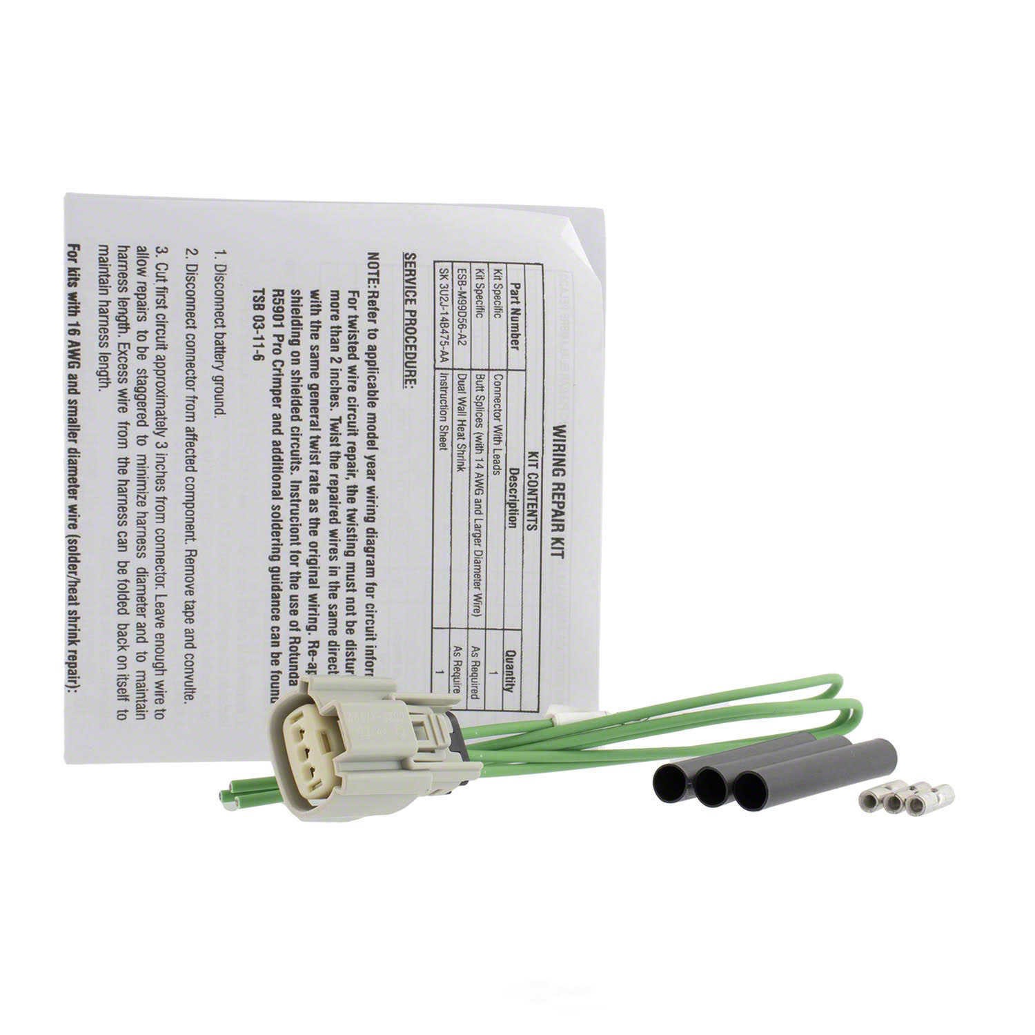 Engine Intake Manifold Runner Control Sensor Connector Motorcraft WPT ...