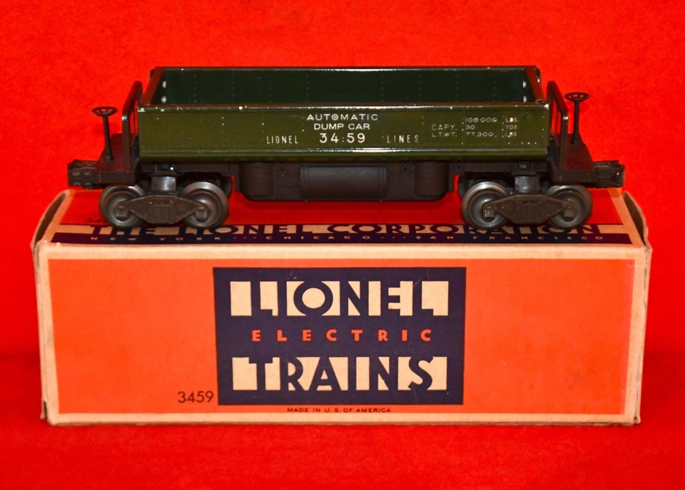 ORIGINAL LIONEL 3459 AUTOMATIC DUMPING ORE CAR IN OB - POSTWAR - NO ...