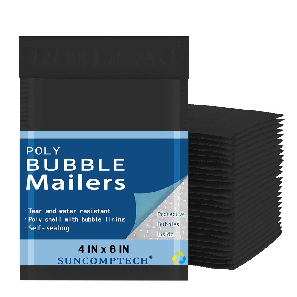 4x6 4" x 6" Color Poly Bubble Mailers Shipping Mailing Padded Bags ...