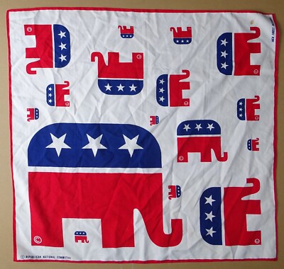 Vintage Republican RNC Flag - Jack Frost Pop Art Elephant | eBay
