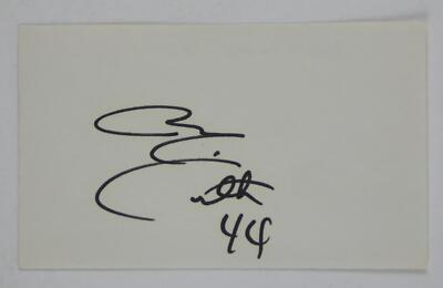 Maurice Carthon Hand Signed Autographed 3x5 Index Card New York Giants ...