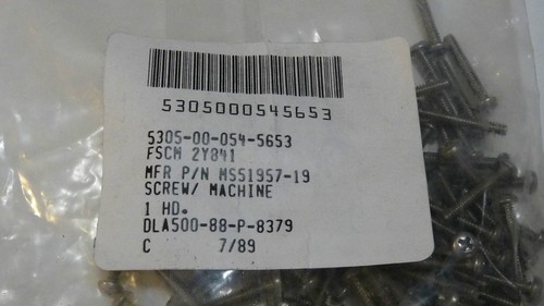 50x MS51957-19 4-40 x 3/4 in Philips Head Stainless Steel Screws ...