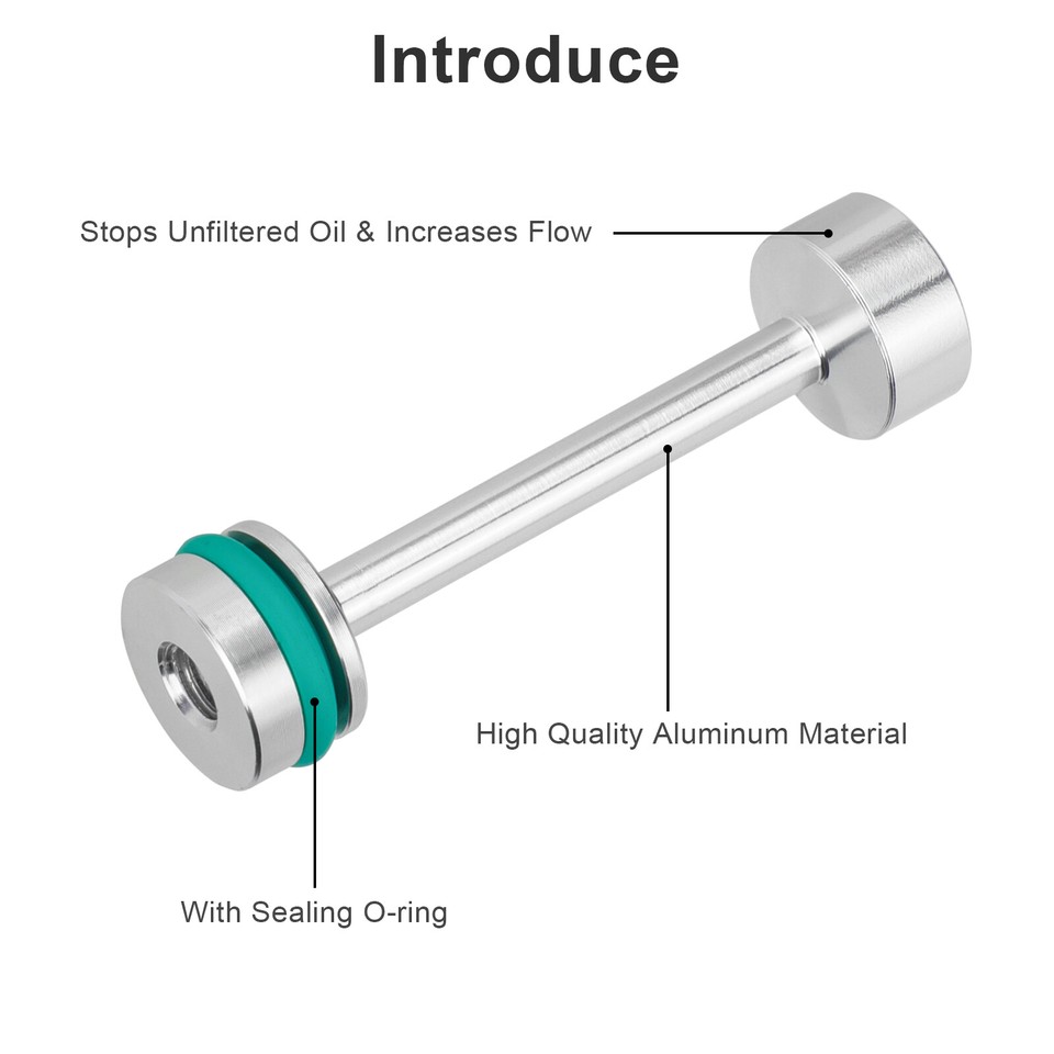 Billet Aluminum Oil Diverter Barbell Galley Plug For GM Gen III & IV LS ...