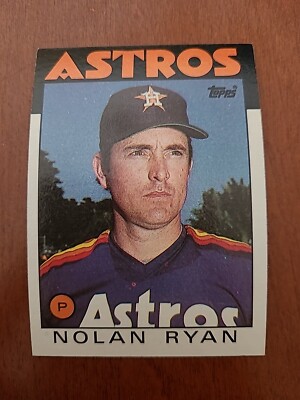 1986 Topps - #100 Nolan Ryan With Errors | eBay