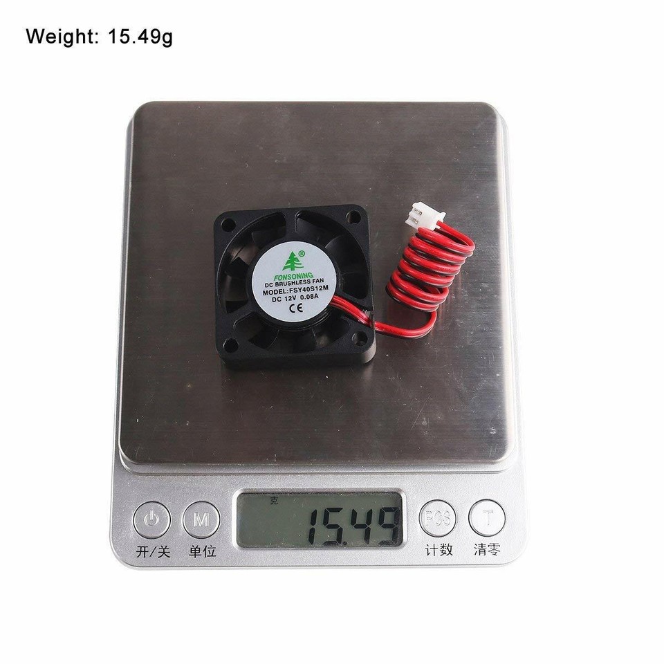 8Pack Quiet Fan 12V 0.08A 40X40X10mm Cooling Fan For 3D Printer DVR ...