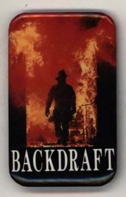 1990 BACKDRAFT Film 2 3/4" Pinback Button | eBay