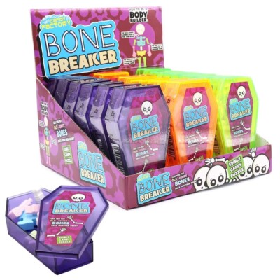 Crazy Candy Factory Bone Breaker Fruit candy 18 x 25g Halloween Sweet ...