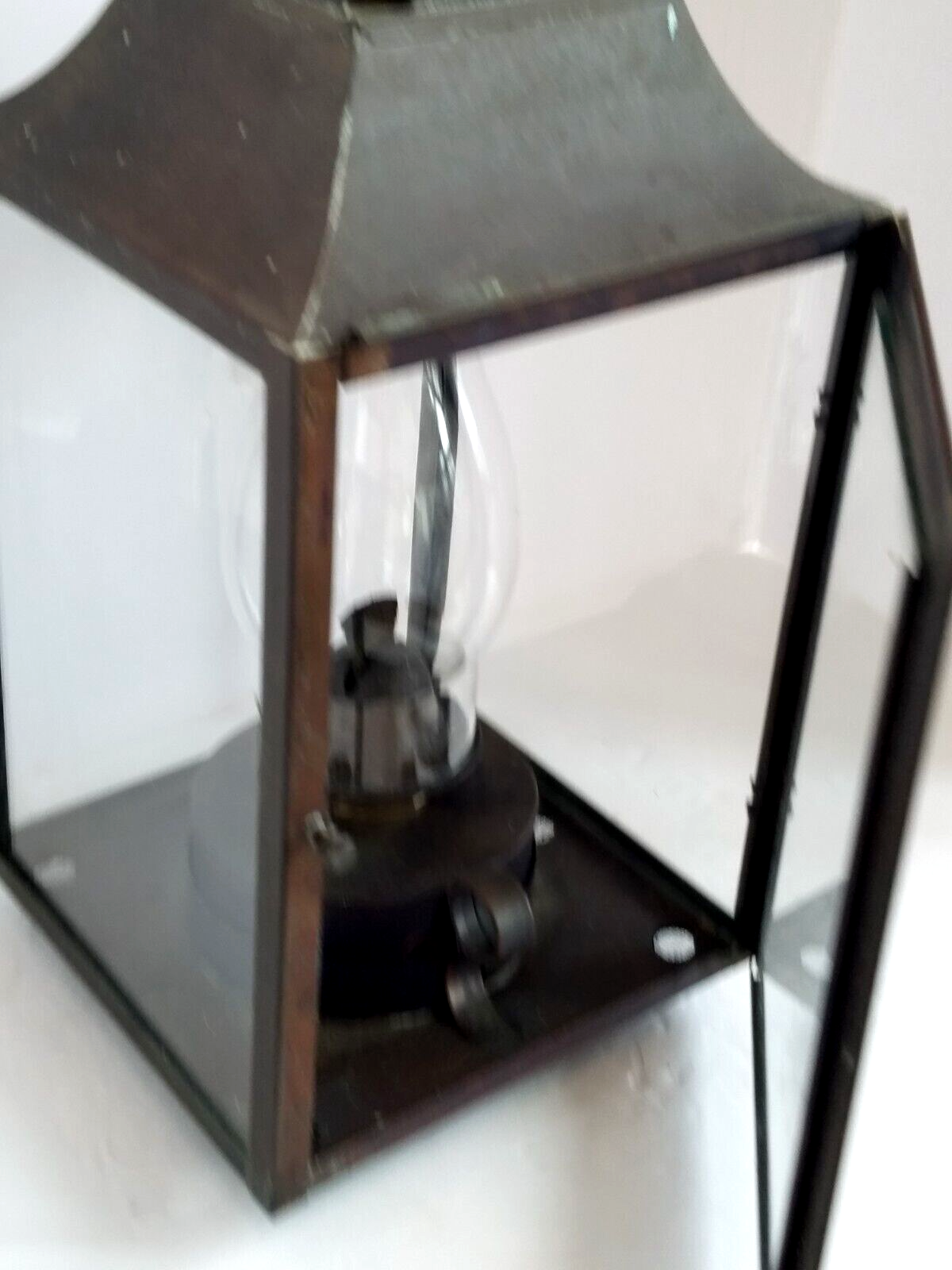 FANTASTIC EARLY 19th c PRIMITIVE BRASS FLUID LANTERN AMERICAN AAFA | eBay