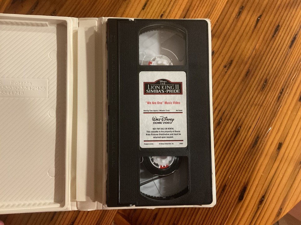 THE LION KING II SIMBA'S PRIDE 1998 Demo VHS, HTF, Rare, Collectible | eBay