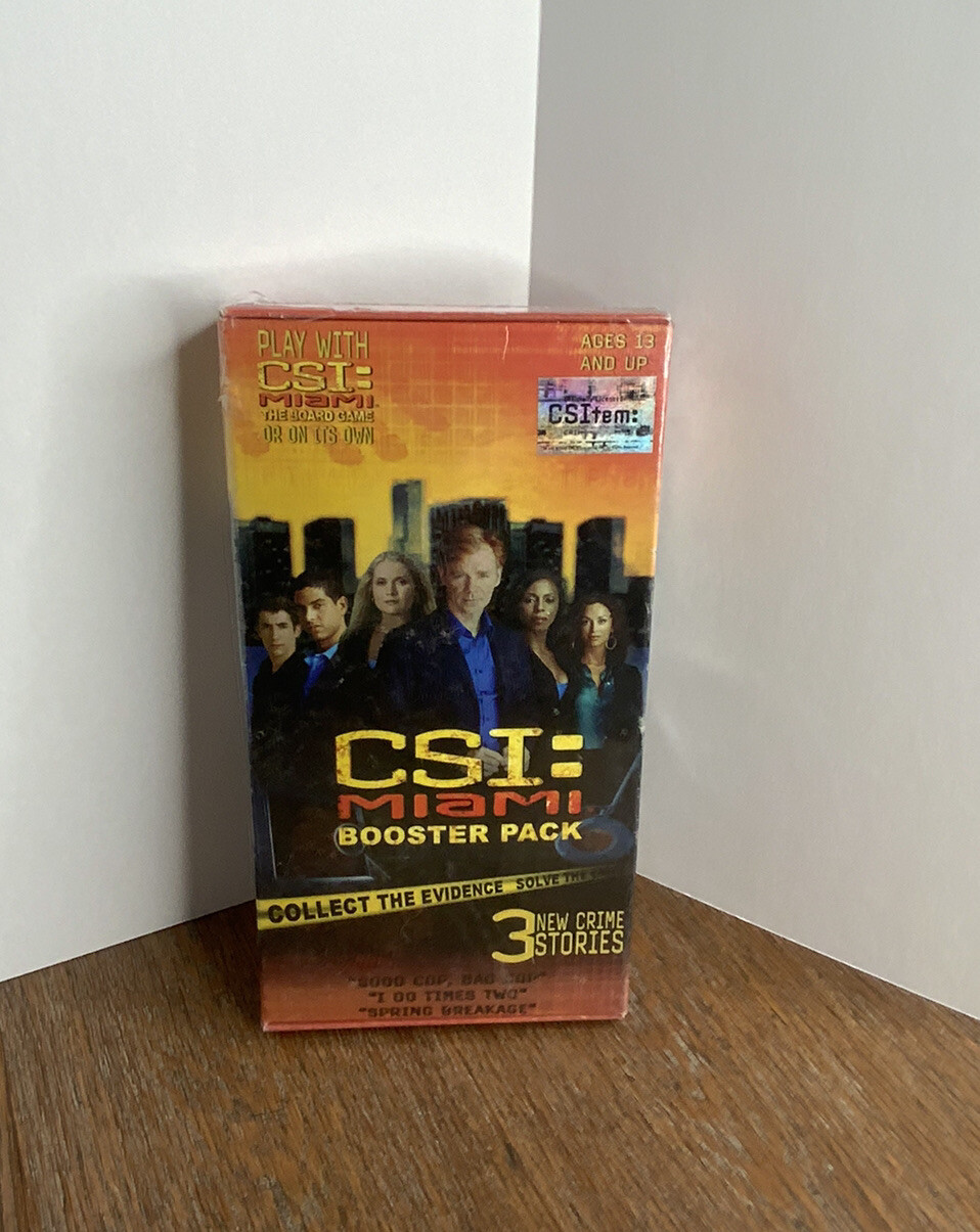 CSI Miami Booster Pack for CSI Board Game 3 Crime Stories New Sealed | eBay