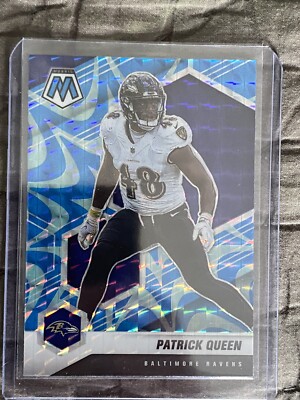 2021 Mosaic Baltimore Ravens Patrick Queen Blue Reactive Prizm #23 | eBay
