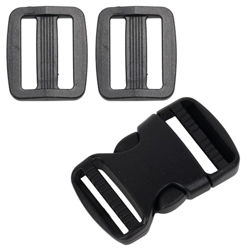 20 mm Buckle Quick Side Release Clips Tri Glide Slider Webbing Straps ...