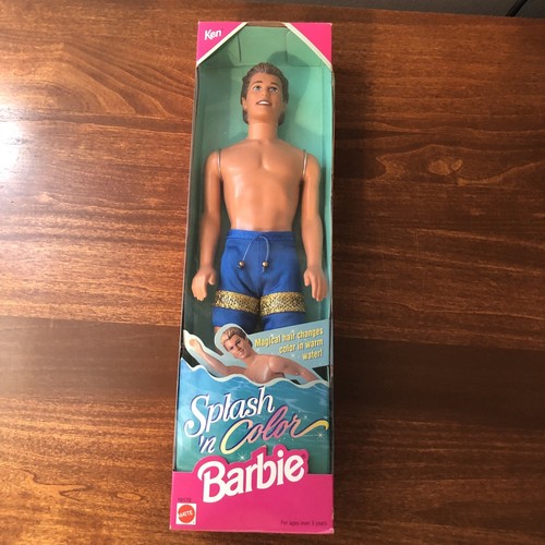 Splash n' Color Ken Doll #16170 Vintage Sealed NRFB Mattel 1996 Barbie ...
