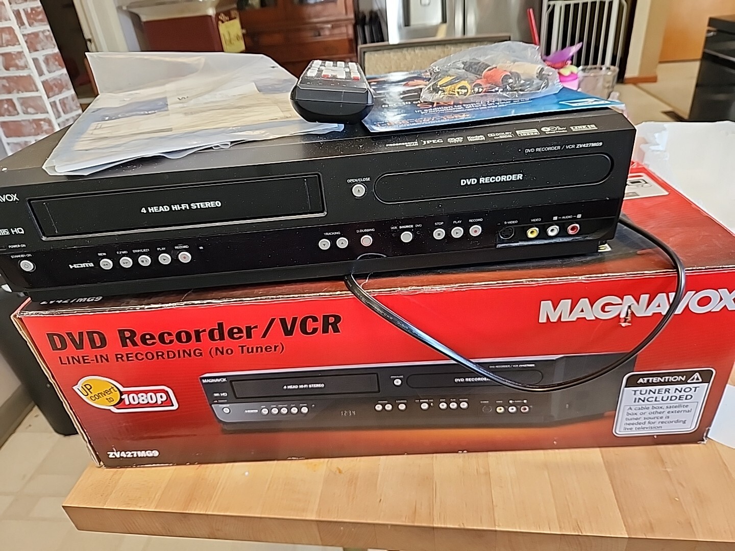 Magnavox ZV427MG9 VCR/DVD Recorder Combo - Tested & Working - Remote ...