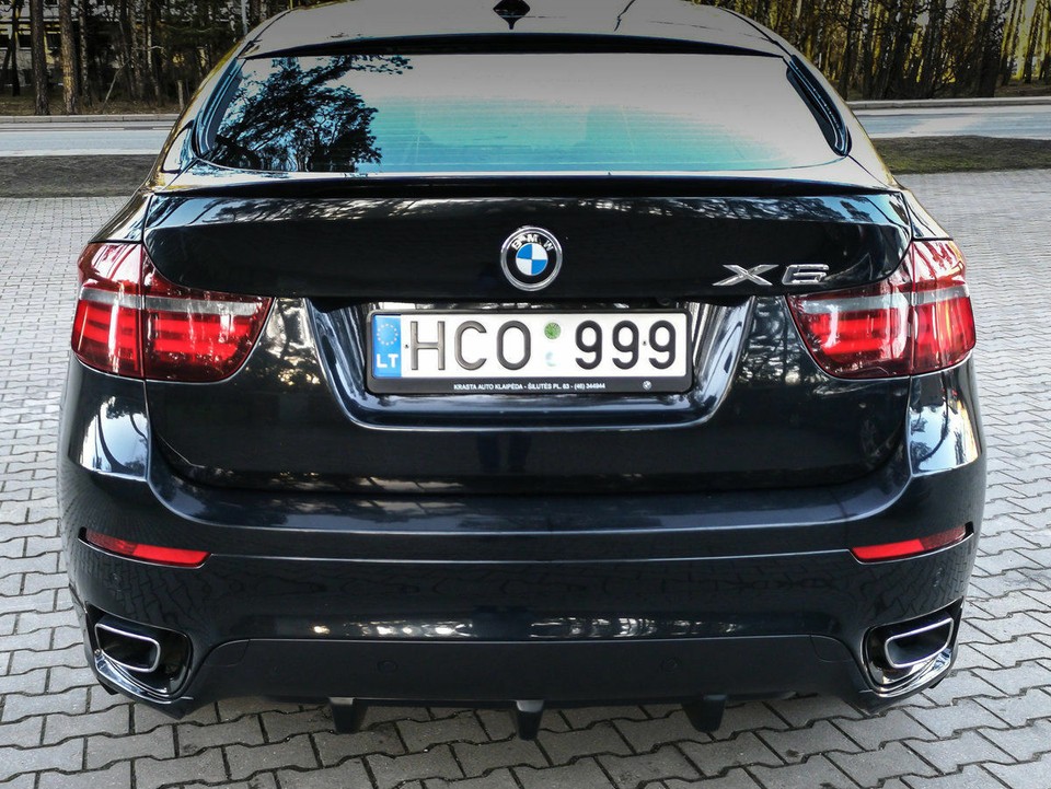 Performance diffuser for standard rear bumper BMW X6 E71 E72 SE lower m ...