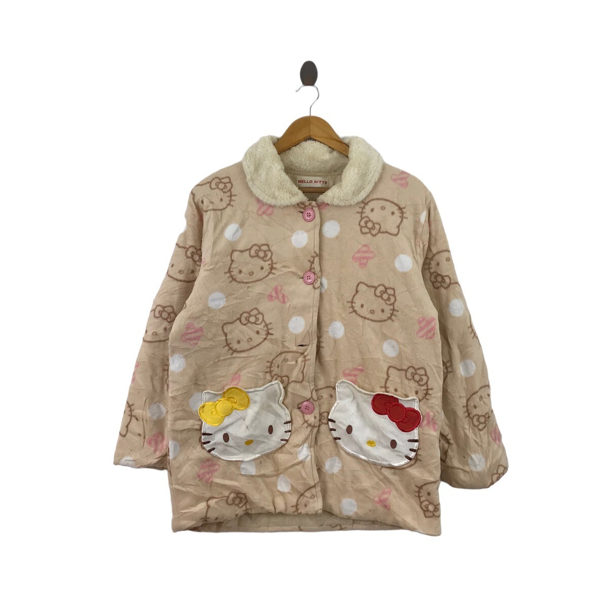 HELLO KITTY JAPAN Sanrio AOP Anime Fleece Jacket Blou… - Gem