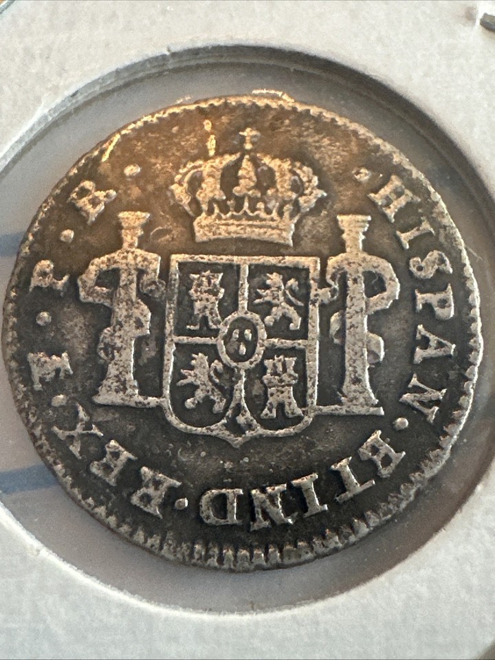 1776 Spanish Bolivia Silver 1/2 Reales Antique US Colonial Pirate Coin ...