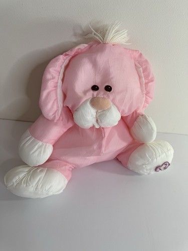 Vtg 1986 Fisher Price Puffalumps Pink Bunny Rabbit Stuffed Animal-Clean ...
