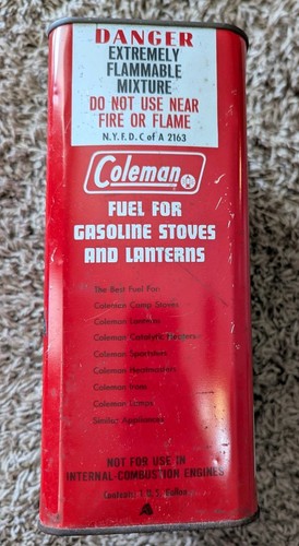 Vintage Coleman Fuel 1 Gallon Tin (For Display) | eBay