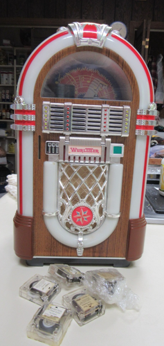 Vintage Wurlitzer Mini Jukebox w/ damaged Tapes "READ" | eBay