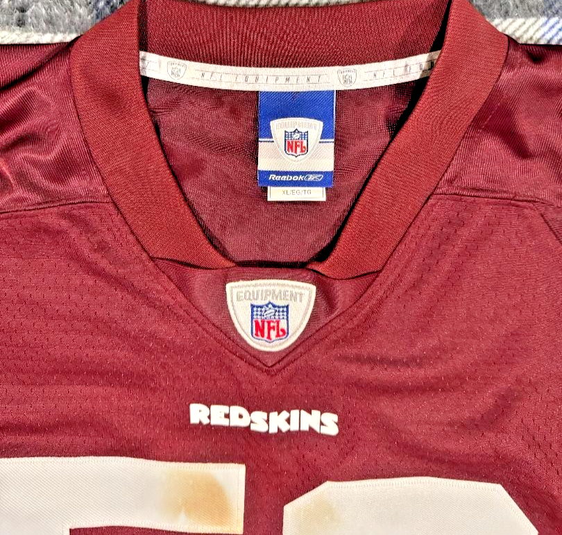 Marcus Washington #53 Washington Redskins Burgundy Jersey Size XL | eBay