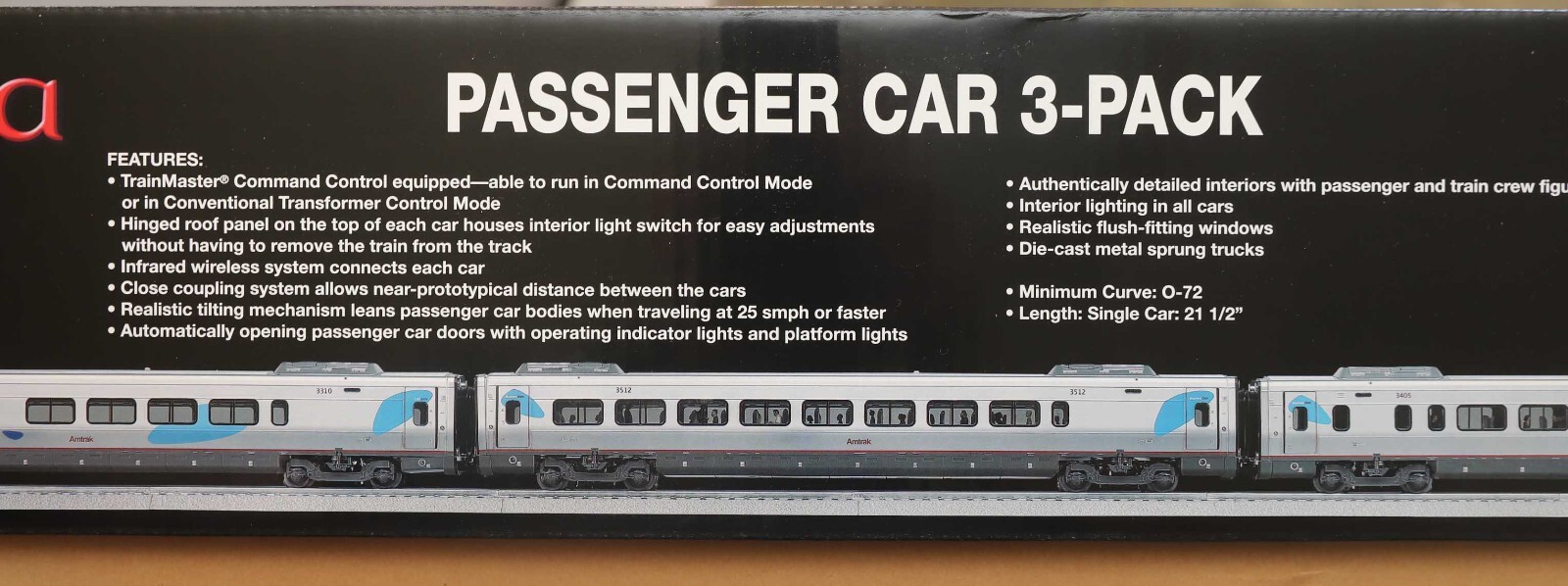 Lionel Acela 3 Set Passenger Car Amtrak - 6-15584 for sale online | eBay
