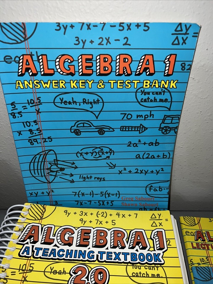 Teaching Textbooks Algebra 1 Set Complete Greg Shawn Sabouri | eBay
